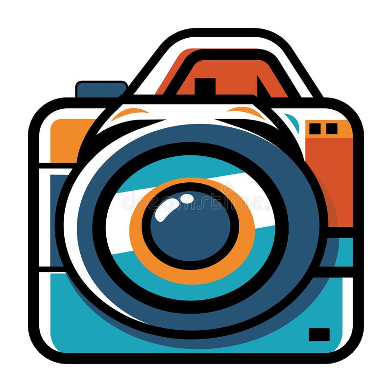 Modern Icon of Dslr or Mirrorless Camera. Stock Vector - Illustration ...