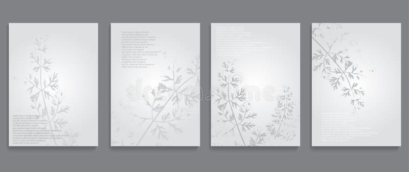 Set of Minimalis Gray Design Templates . Vector Illustration Stock ...