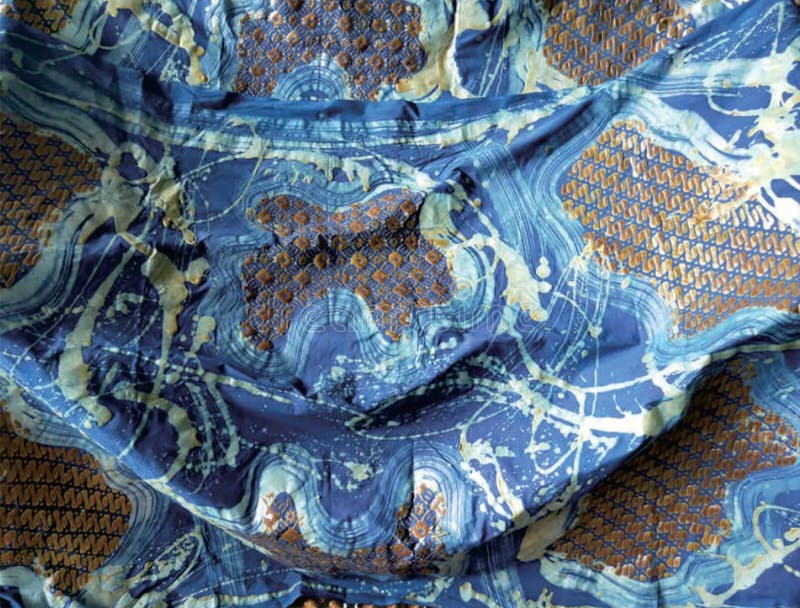 Indonesian Batik Art Handicrafts, with the Natural Color of Indigo Blue ...
