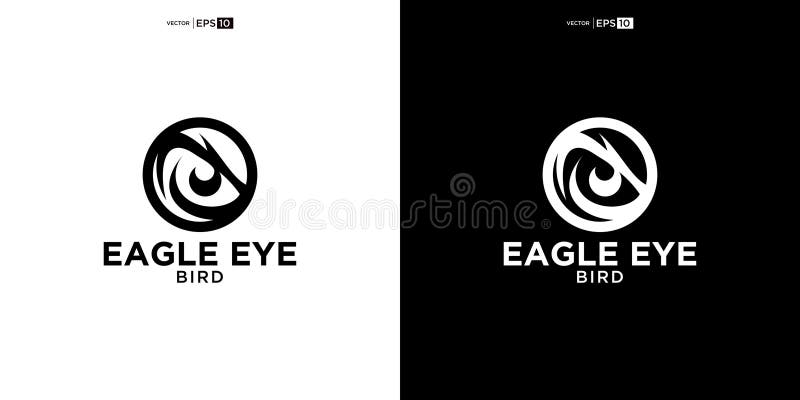 Eagle Eyes Bird Hawk Logo Design Vector Inspiration Stock Vector ...