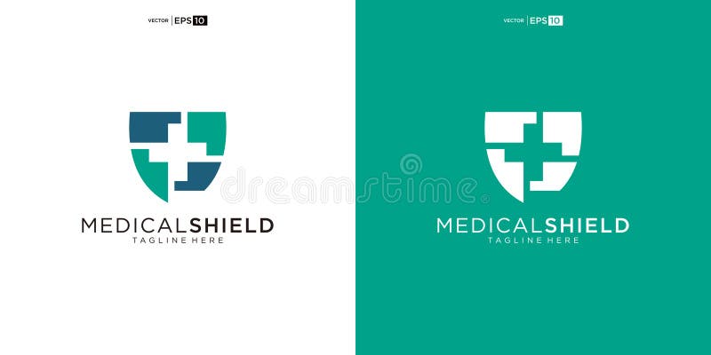 Love Protection Logo Shield and Heart Symbol. Health Care and Medicine ...
