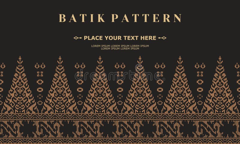 Luxury and Elegant Vector Batik Pattern Template Vector Stock Vector ...