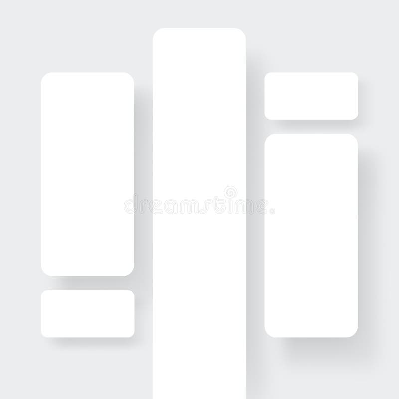 Blank Mobile App Screens. Mockup for Showing Apps Ui Stock Vector ...