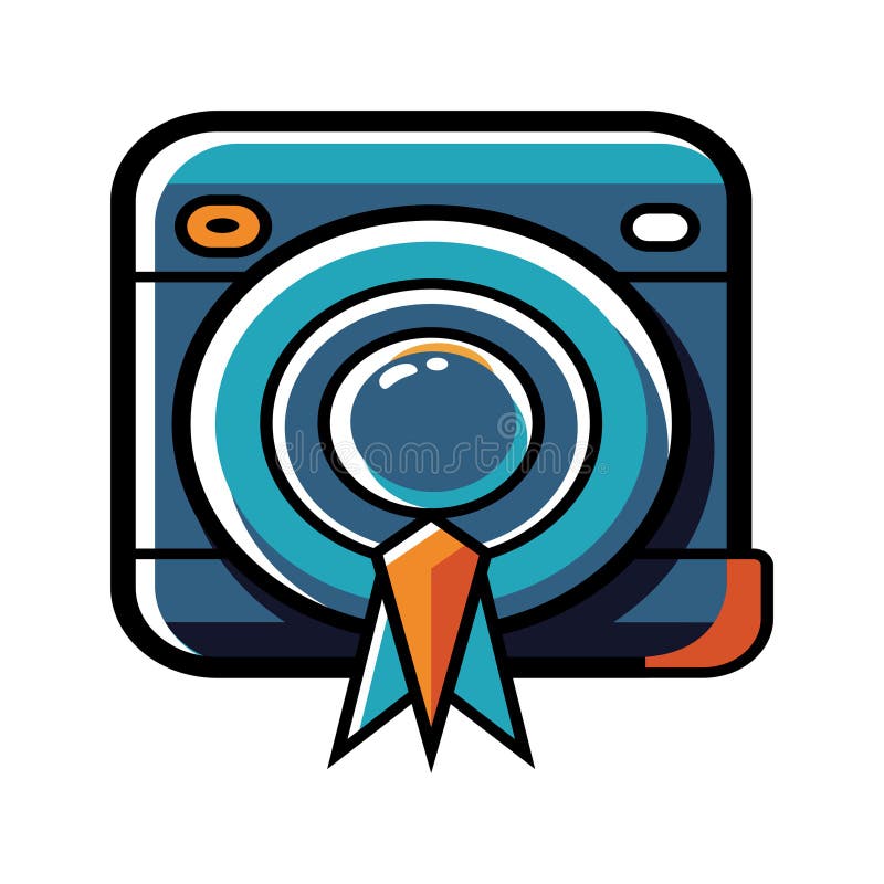 Camera Icon with Modern Minimalist Design and Colors. Stock Vector ...