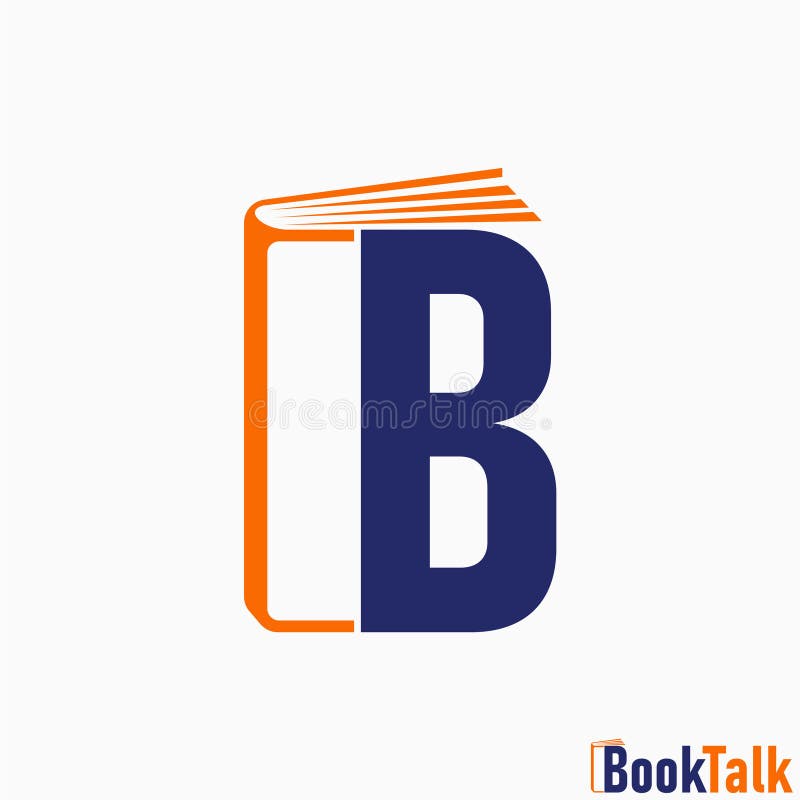 Letter Initial B Font with Thick Book. Related Monogram Typography ...