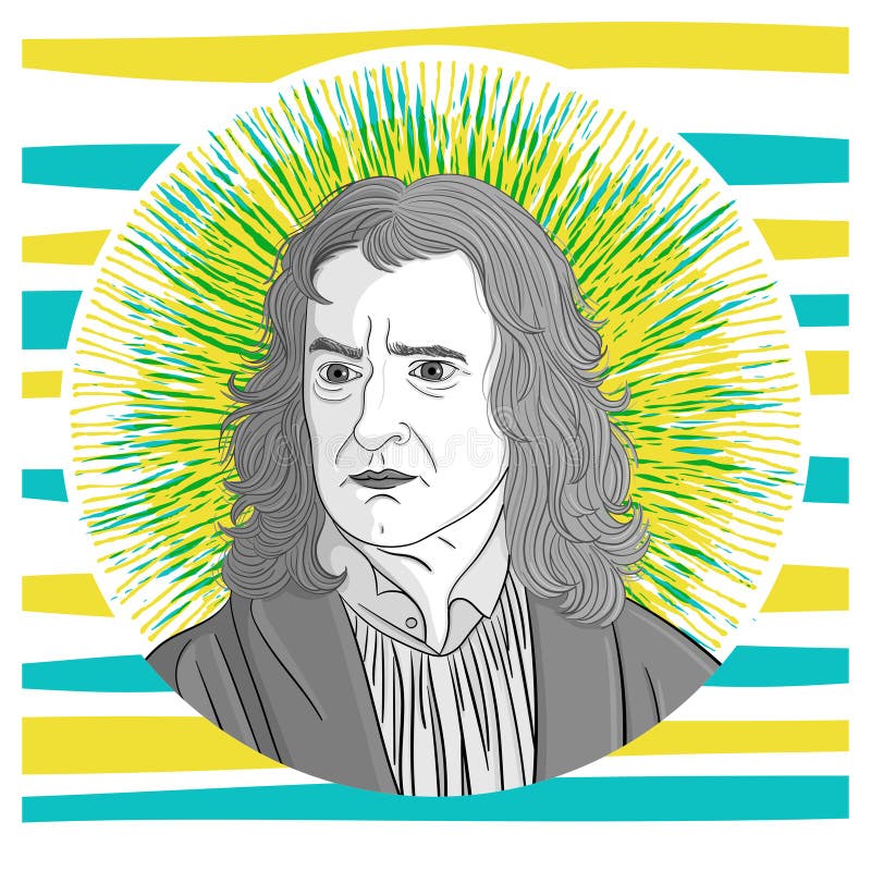 Isaac Newton stock illustration. Illustration of head - 304067260