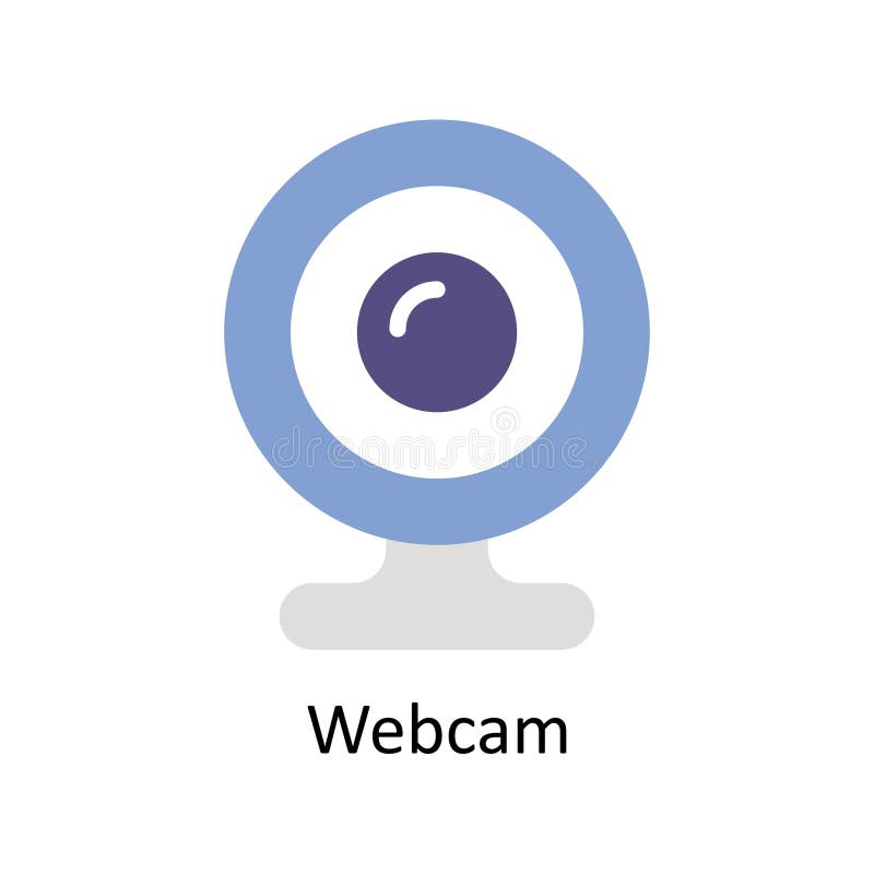 Webcam Vector Flat Icon Style Illustration. EPS 10 File Stock Vector ...