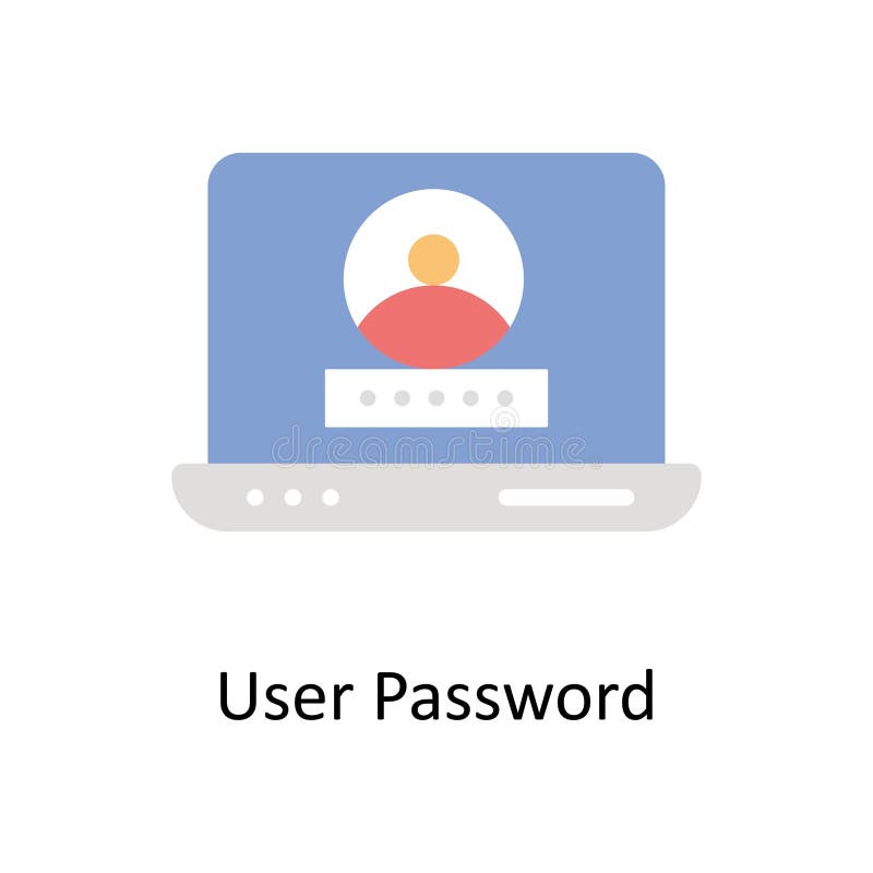 User Password Vector Flat Icon Style Illustration. EPS 10 File Stock ...