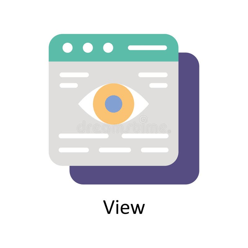View Vector Flat Icon Style Illustration. EPS 10 File Stock Vector ...