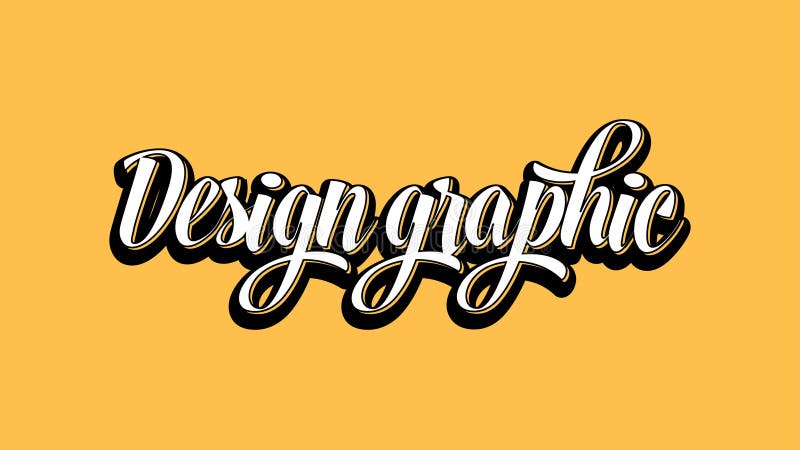 Simple Text Typography Graphic Design. Vector Illustration Stock Vector ...