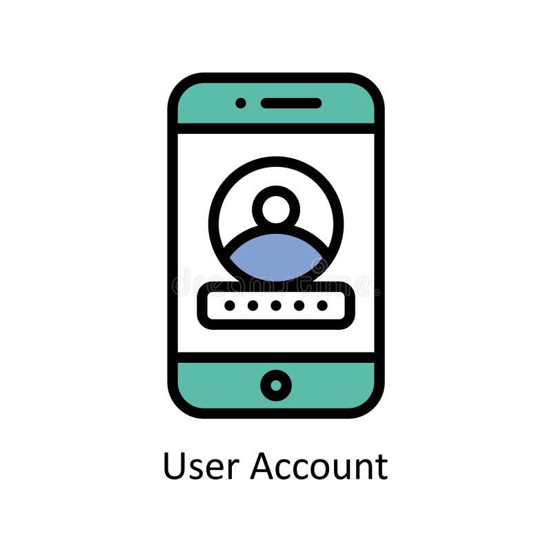 User Account Vector Filled Outline Icon Style Illustration. EPS 10 File ...