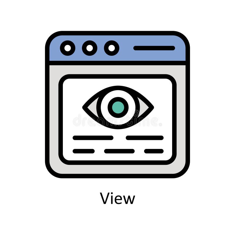 View Vector Filled Outline Icon Style Illustration. EPS 10 File Stock ...