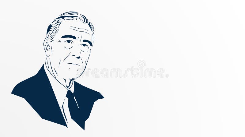 Franklin D. Roosevelt Vector Illustration with Usa Flag and Copy Space ...