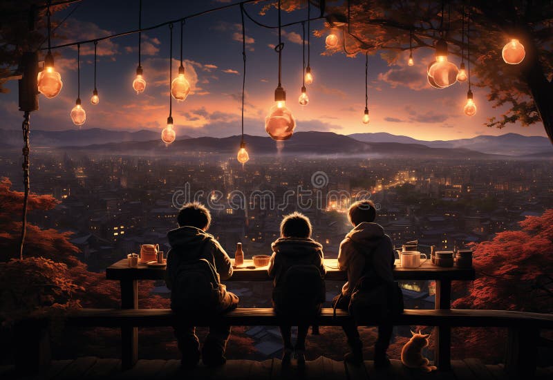 Three Beasts Sitting on a Bench, Real World, Eating Japanese Food ...