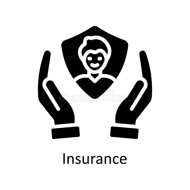 Insurance Vector Filled Outline Icon Style Illustration. EPS 10 File ...