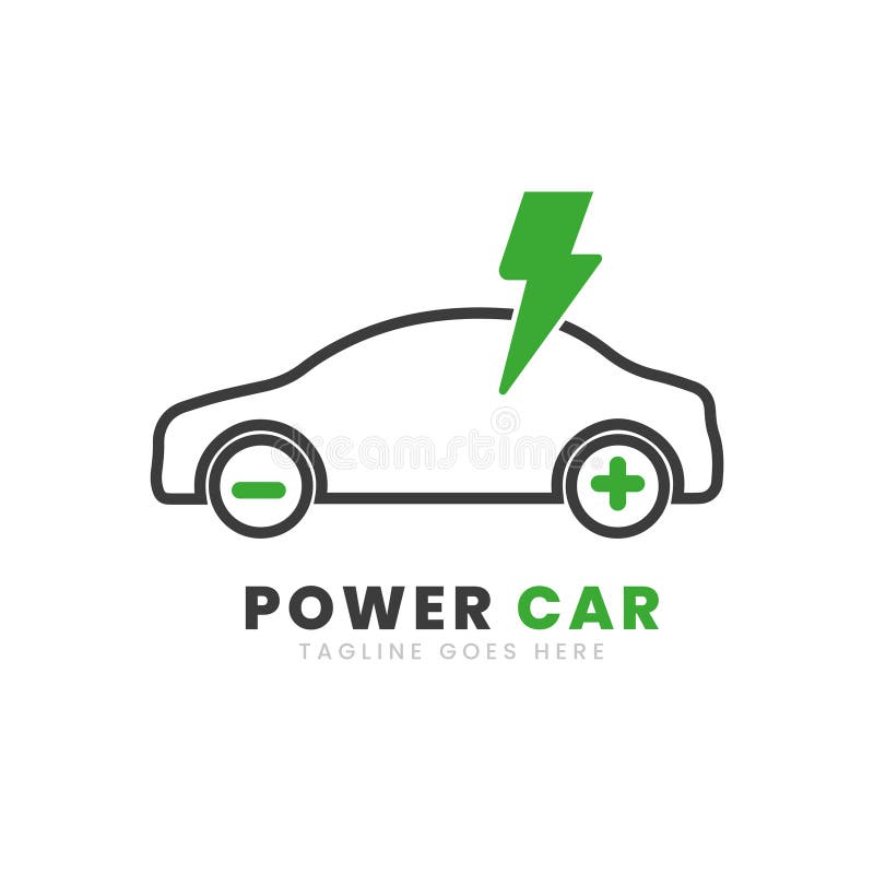 Power Car Design Logo Template Illustration Stock Vector - Illustration ...