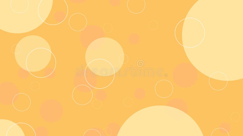 Bright Orange Vector Background with Abstract Circle Shapes Stock ...