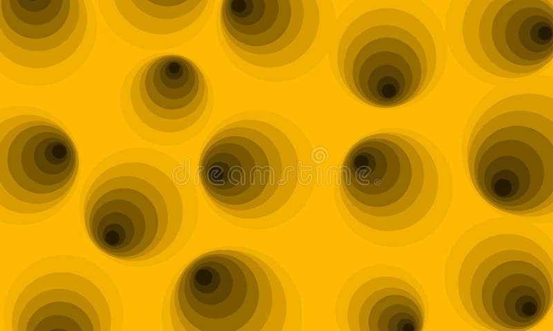 Yellow Hole Circle Abstract Background. Stock Illustration ...