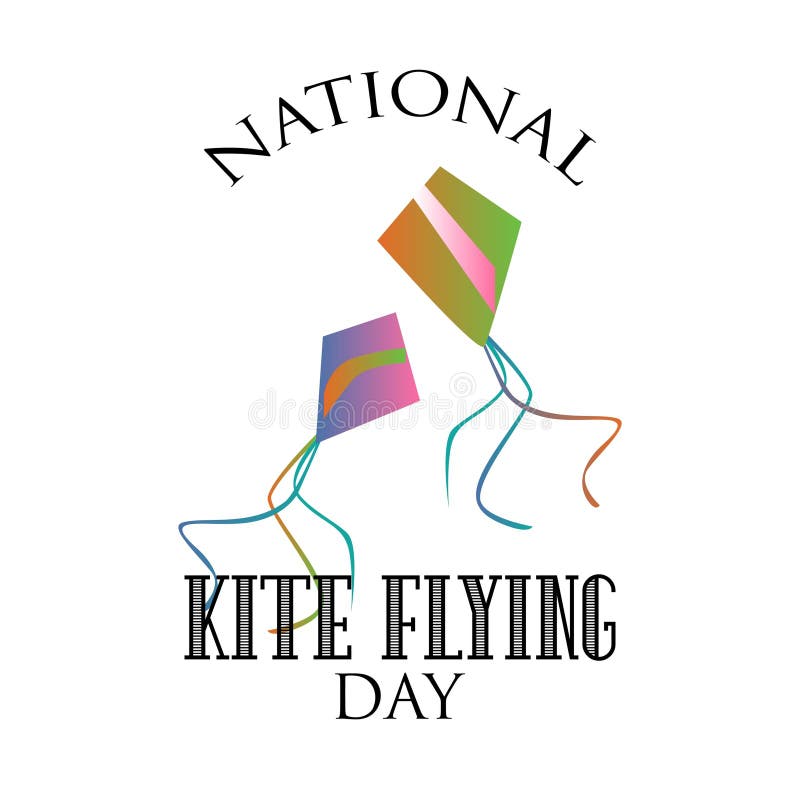 Kite Flying Day Vector Badge and Sign Stock Vector - Illustration of ...