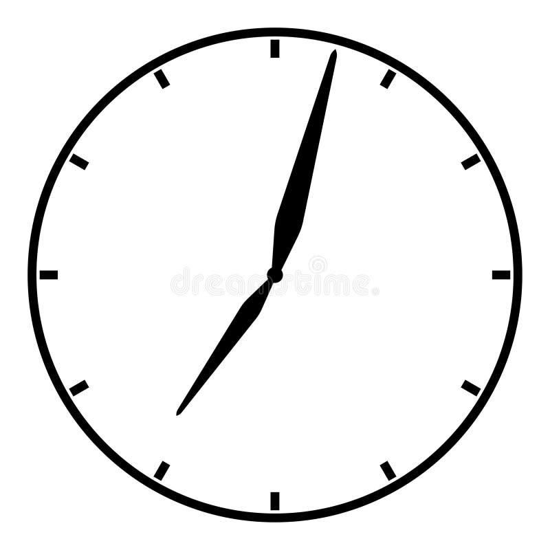 Wall Clock Icon in the Office, Clock Face Sign in the Wall Room Stock ...