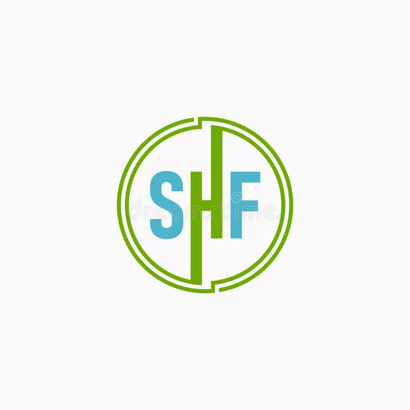 Letter Initial SHF Font Two Lines Connected. Related To Monogram ...