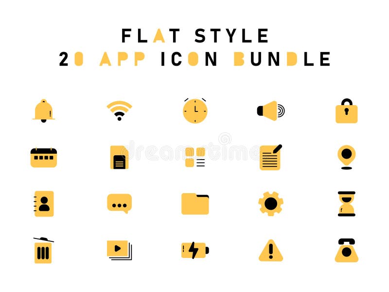 20 Collection of Web User Interface Flat Icons Stock Vector ...