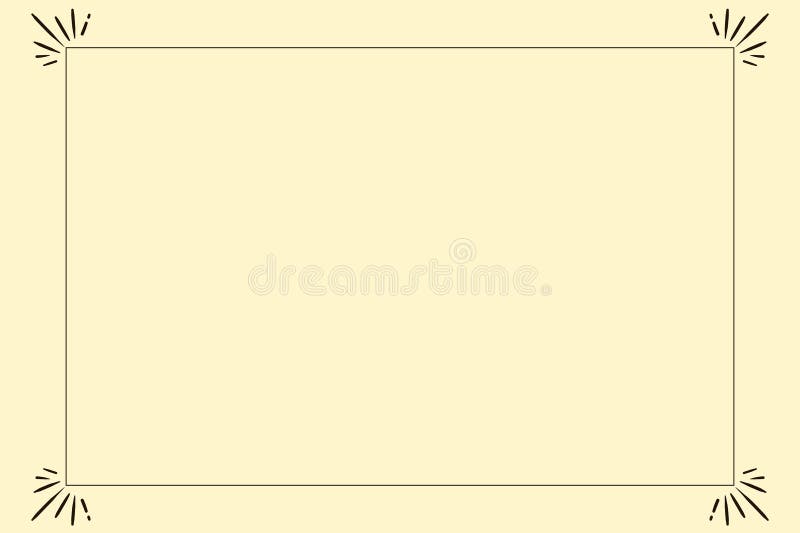 Vintage Style Border Frame Design Concept with Strokes Isolated on Old ...