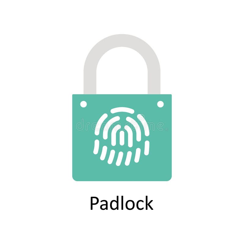 Padlock Vector Flat Icon Style Illustration. EPS 10 File Stock Vector ...