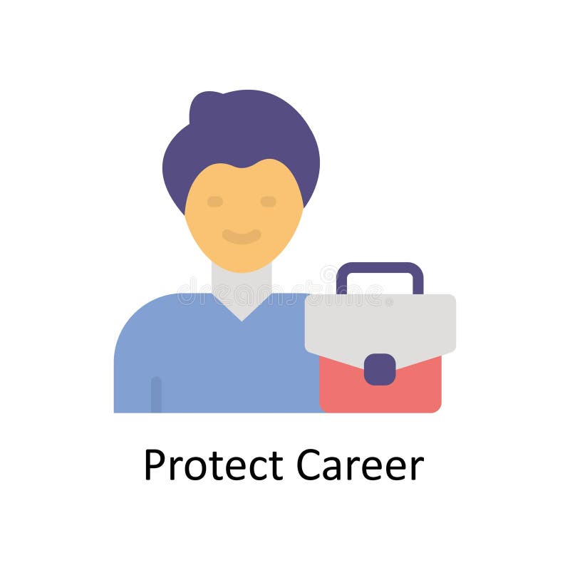 Protect Career, Protection and Security Vector Icons Set Cyber Computer ...