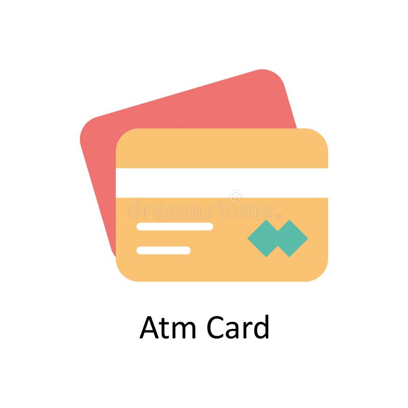 Atm Card Vector Flat Icon Style Illustration. EPS 10 File Stock Vector ...