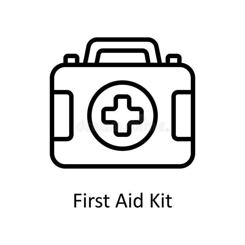 First Aid Kit Vector Outline Icon Style Illustration. EPS 10 File Stock ...