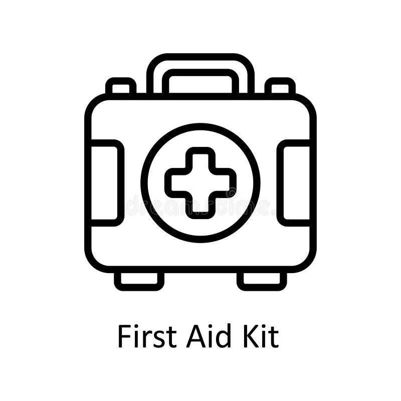 First Aid Kit Vector Outline Icon Style Illustration. EPS 10 File Stock ...