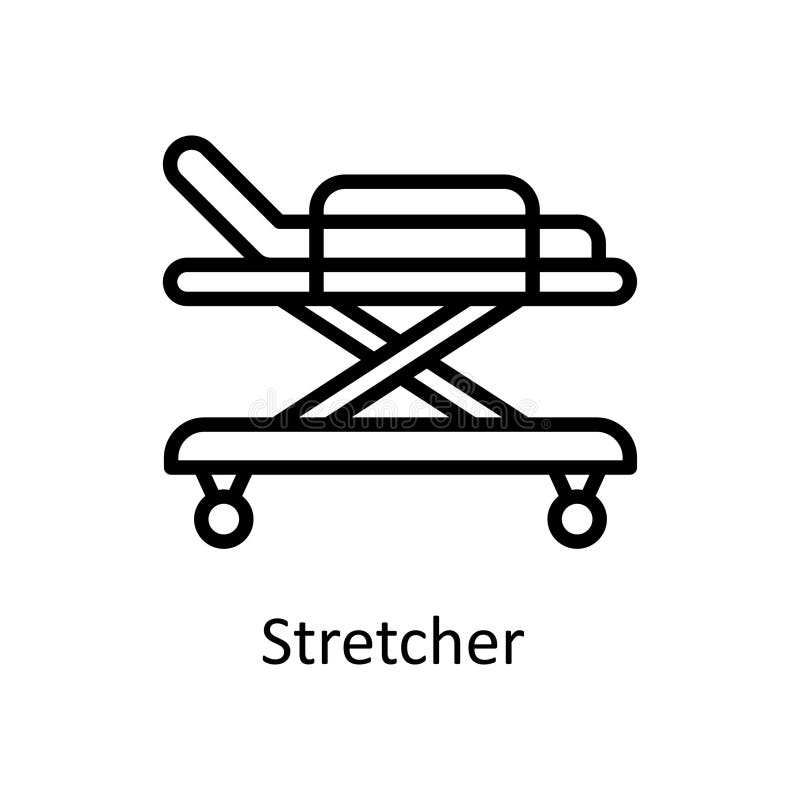 Stretcher Vector Filled Outline Icon Style Illustration. EPS 10 File ...