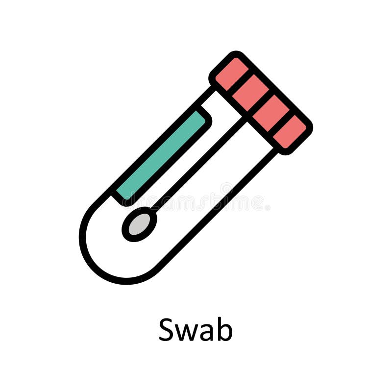 Swab Vector Filled Outline Icon Style Illustration. EPS 10 File Stock ...