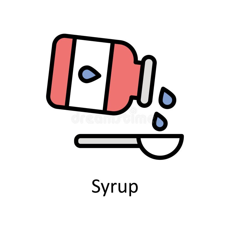 Syrup Vector Filled Outline Icon Style Illustration. EPS 10 File Stock ...