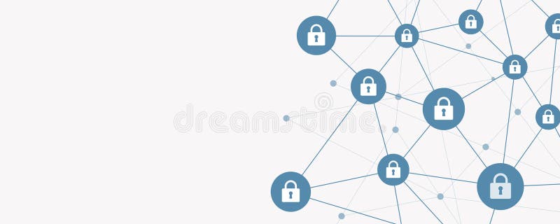 Business Internet Cyber Security Connection Network Concept. Stock ...