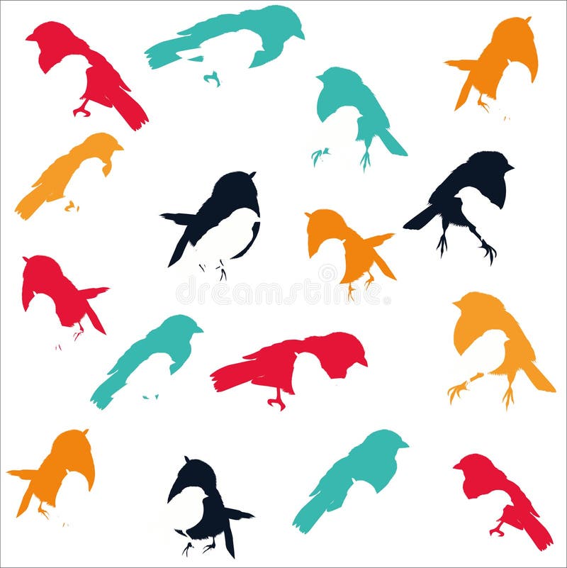 Birds pattern stock illustration. Illustration of blue - 306313729