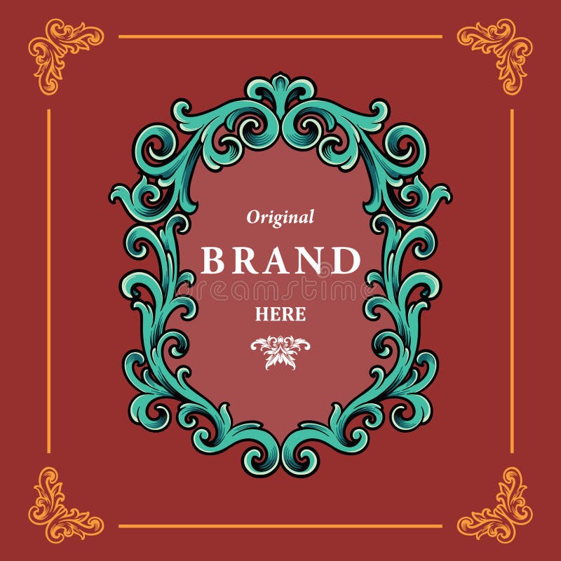 Print Vintage Themed Clothing Brand Labels Stock Vector - Illustration ...