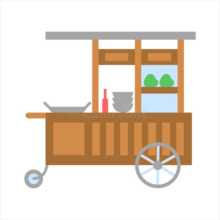 Gerobak Nasi Goreng Abang-abang, Warung Penjual Mie Goreng and Nasi ...