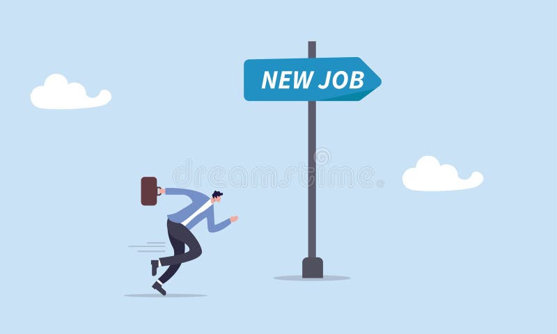 Businessman Employee Carrying Stuffs Changing To New Job Opportunity ...