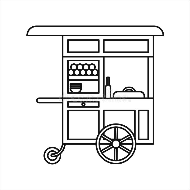 Gerobak Stock Illustrations – 68 Gerobak Stock Illustrations, Vectors ...