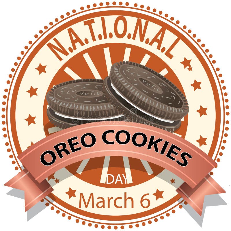 National Oreo Cookies Day Sign Vector Stock Vector - Illustration of ...