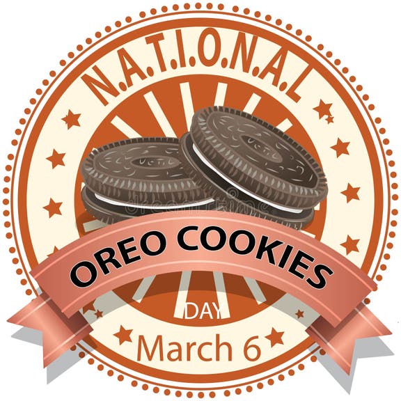 National Oreo Cookies Day Sign Vector Stock Vector - Illustration of ...