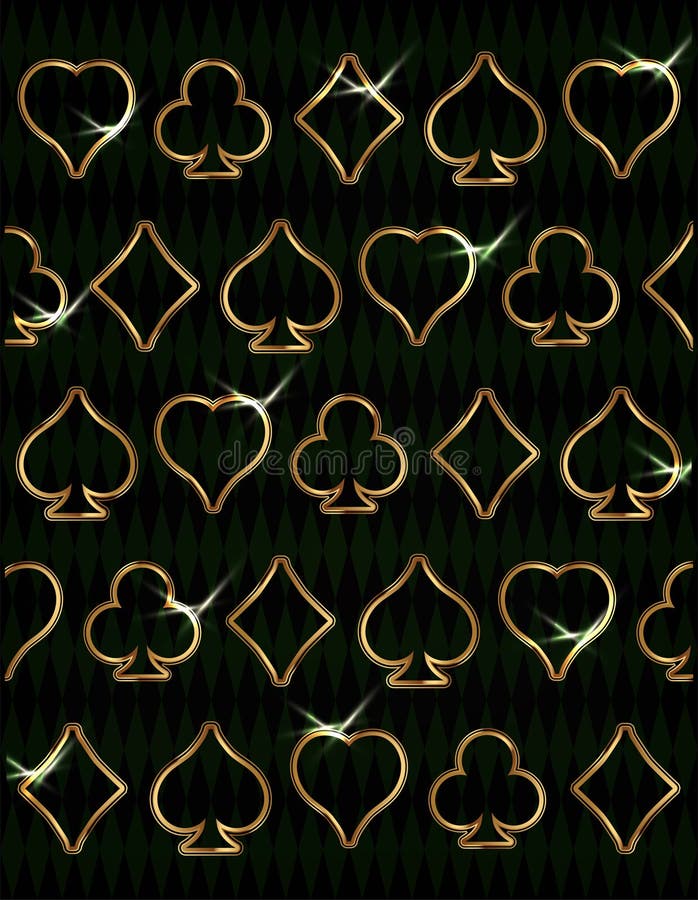 Casino Card with Poker Elements, Vector Stock Vector - Illustration of ...