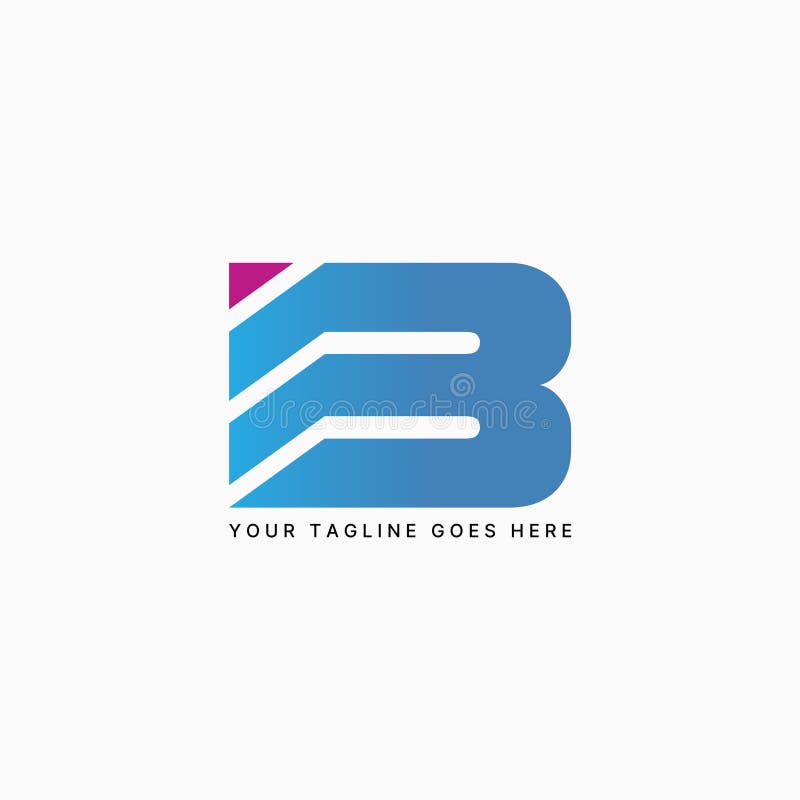 Letter Initial Sign Icon IB or I3 Font Line Cutting. Relate To Monogram ...