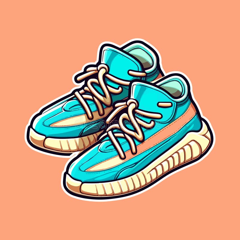 Shoes Illustration Design, Shoes Sticker, Stock Vector - Illustration ...