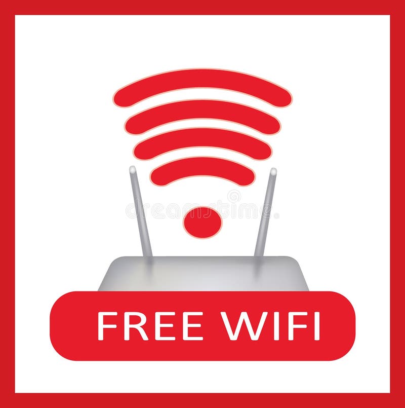 Free Wi Fi Icon with Router Stock Vector - Illustration of antenna ...