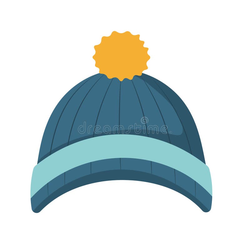 Winter Beanie Hat Vector Illustration, Warm Knitted Cap Image Stock ...