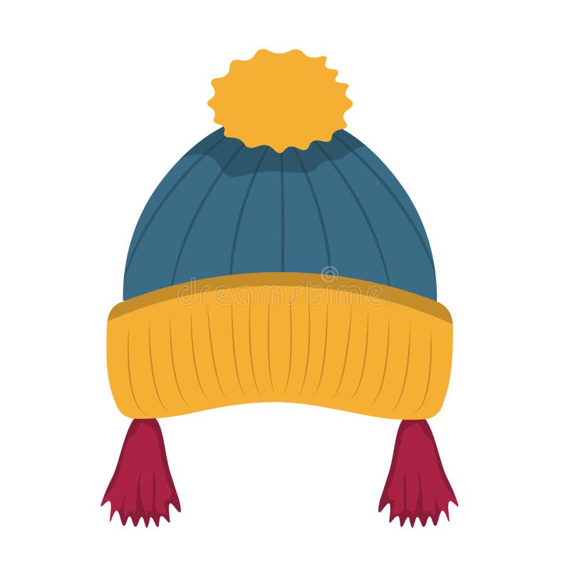 Cute Beanies Clip Art, Funny Winter Hat Illustration - Vector Stock ...