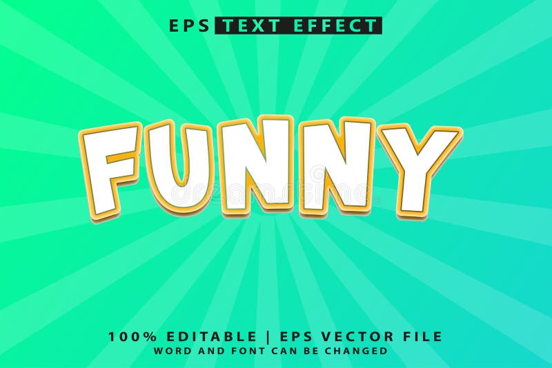 Funny Sale Editable 3d Text Effect Stock Vector - Illustration of text ...